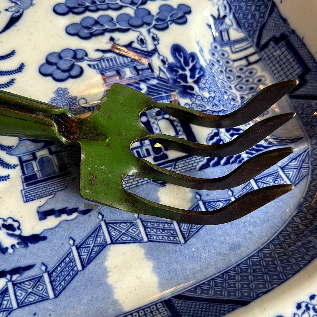 Hand Rake, Original Green Paint – McIntosh Cottage Antiques