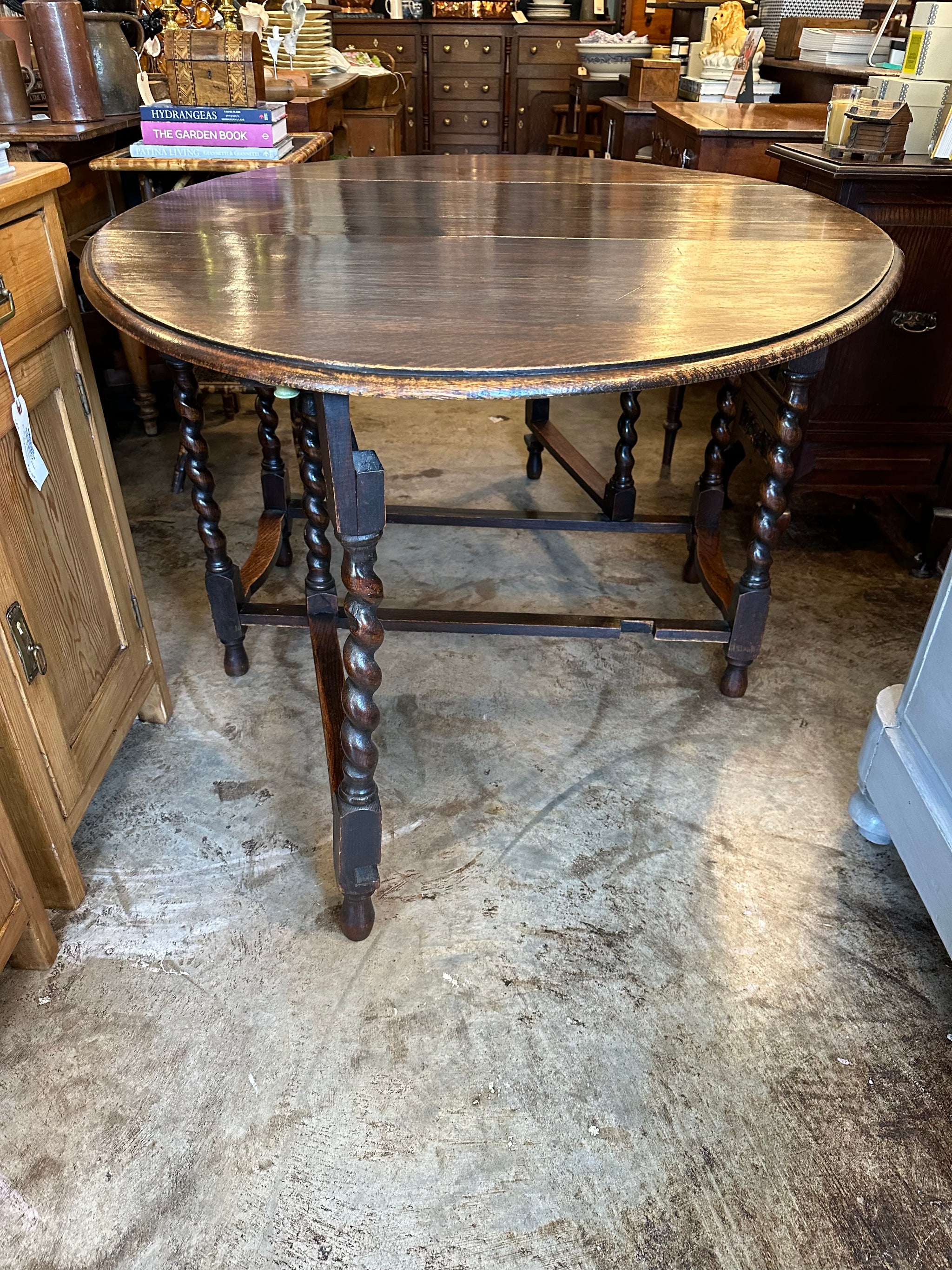 Large Barley Twist Gateleg Table McIntosh Cottage Antiques