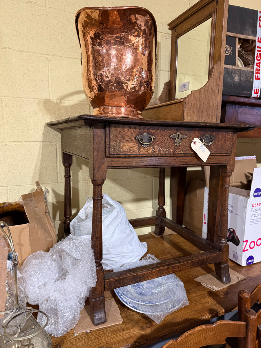 Circa 1600 Oak Low Boy Table, Primitive – McIntosh Cottage Antiques